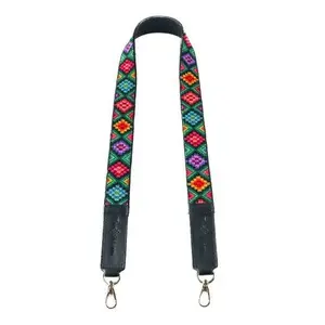 TIN MARIN Mai Woven Bag Strap - Multi With Leather