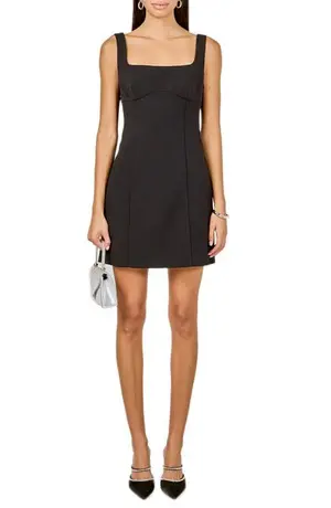 Endless Rose Back Bow Sleeveless Minidress - Black