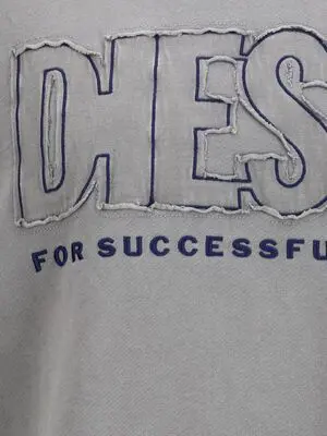 DIESEL® Sweatshirt With Embroidered Logo - Grey