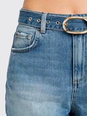 TWINSET Cotton Belted Shorts