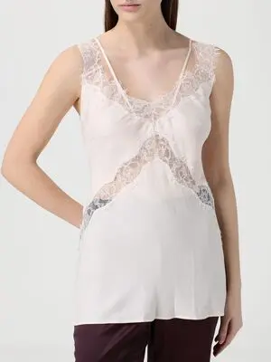 Pinko Lace Trimmed V-neck Camisole - Pink
