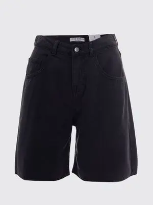 ICON DENIM LOS ANGELES High-waisted Denim Shorts - Black