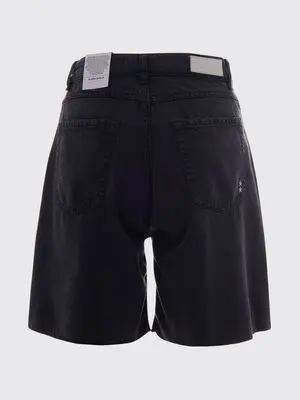ICON DENIM LOS ANGELES High-waisted Denim Shorts - Black