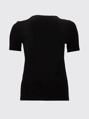 Versace Cotton T-shirt With Logo Print - Black