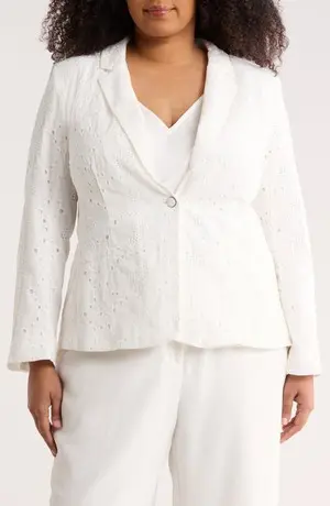 CECE DUPRAZ Eyelet Lace Blazer