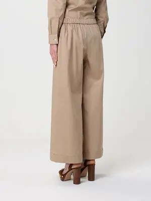 Max Mara Cotton Cropped Trousers - Camel