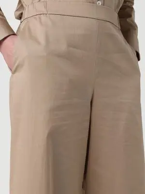 Max Mara Cotton Cropped Trousers - Camel