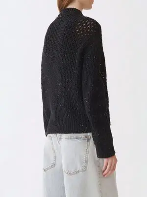 Fabiana Filippi Zip-up Sweater With Metallic Accents