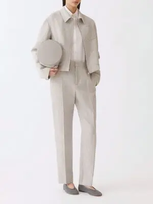 Fabiana Filippi Wool And Cotton Blend Tailored Trousers