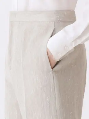 Fabiana Filippi Wool And Cotton Blend Tailored Trousers
