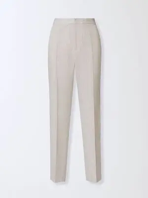 Fabiana Filippi Wool And Cotton Blend Tailored Trousers