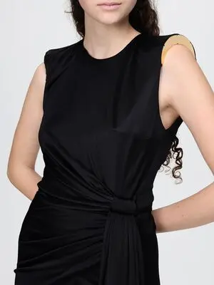 Elisabetta Franchi Sleeveless Draped Top - Black