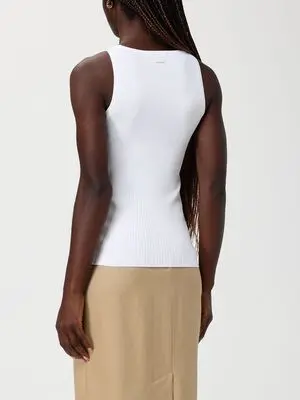 Max Mara Ribbed Cotton Tank Top - White