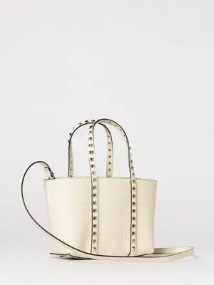 Valentino Garavani Studded Top Handle Bag - White