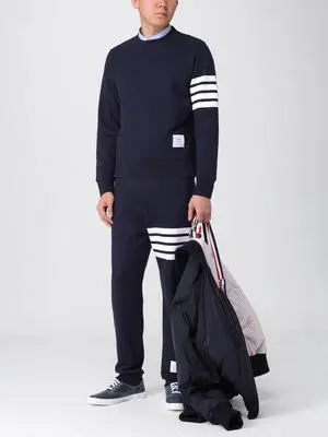 Thom Browne Crew Neck Sweatshirt - Blue