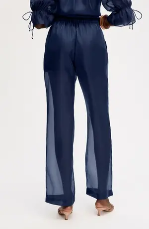 Sam Edelman Sheer Wide Leg Pants