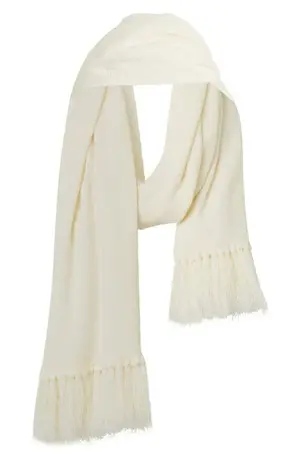 FAVORITE DAUGHTER The Fringe Lightweight Scarf - Ivory