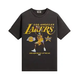 Kith For Nba All-star Shaquille O'neal Vintage Tee - Black