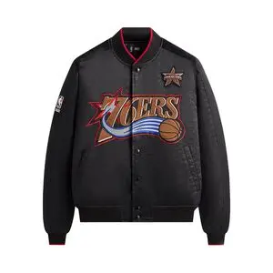 Kith For Nba All-star Philadelphia 76ers Bomber Jacket - Black