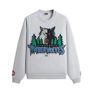 Kith For Nba All-star Minnesota Timberwolves Nelson Crewneck - Grey