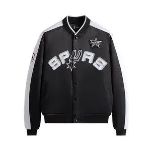 Kith Nba All-star San Antonio Spurs Bomber Jacket - Black