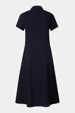 Bogner Alison Poplin Blouse Shirt Dress - Navy Blue