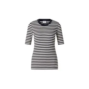 Bogner Nikini Striped T-shirt - Navy Blue/off-white