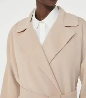 Max Mara Wool-blend Belted Coat - Beige