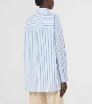 Max Mara Cotton Striped Oversized Shirt