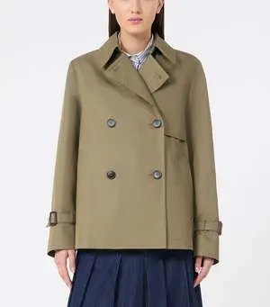 Max Mara Cotton-blend Trench Jacket
