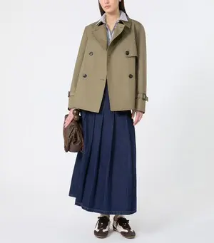 Max Mara Cotton-blend Trench Jacket