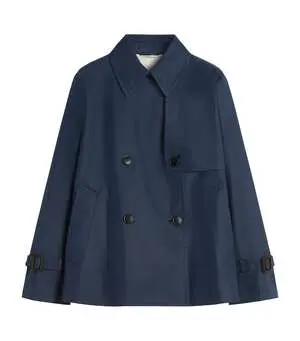 Max Mara Water-repellent Gabardine Trench Jacket