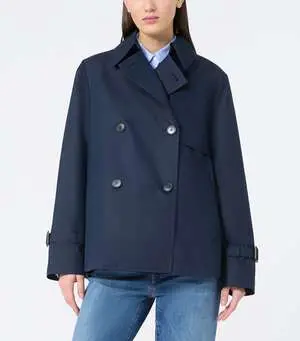 Max Mara Water-repellent Gabardine Trench Jacket