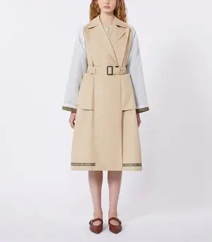 Max Mara Gabardine Reversible Trench Coat