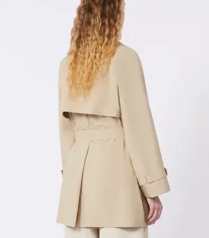 Max Mara Canvas Shortline Trench Coat