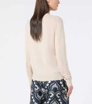 Max Mara Wool-cashmere V-neck Sweater - Beige