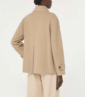 Max Mara Wool-blend Double-breasted Coat - Beige