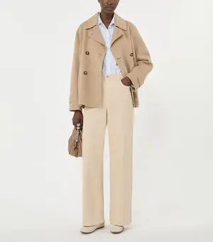 Max Mara Wool-blend Double-breasted Coat - Beige