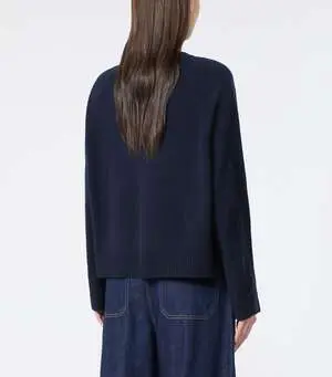 Max Mara Cashmere V-neck Sweater - Blue