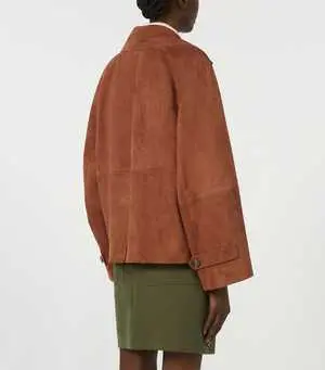 Max Mara Suede Double-breasted Jacket