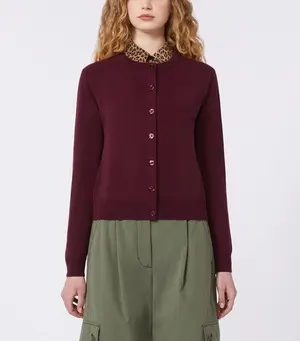 Max Mara Wool-cashmere Buttoned Cardigan