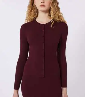 Max Mara Ribbed Crew-neck Cardigan