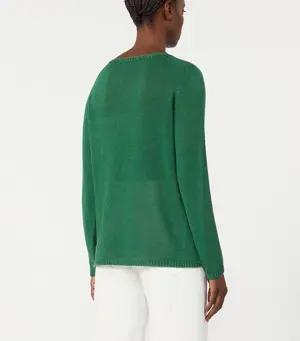 Max Mara Linen Giolino Sweater - Green