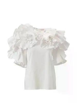 Carolina Herrera Frill Blouses