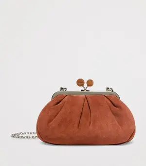 Max Mara Suede Leather Pasticcino Clutch