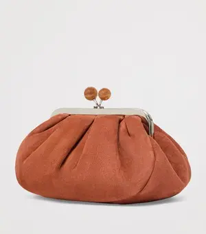 Max Mara Suede Leather Pasticcino Clutch