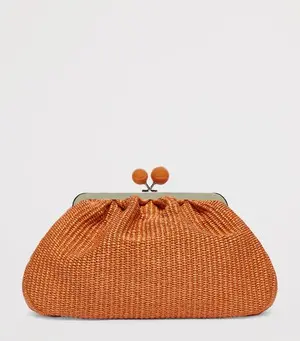 Max Mara Woven Pasticcino Clutch - Pink