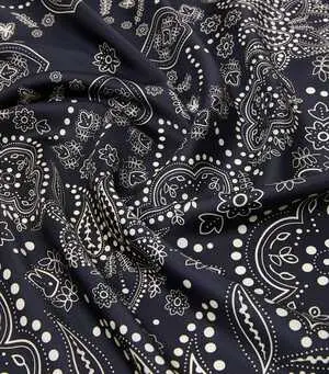 Max Mara Silk Print Square Scarf
