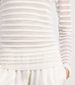 Fabiana Filippi Cotton-blend Striped Sweater