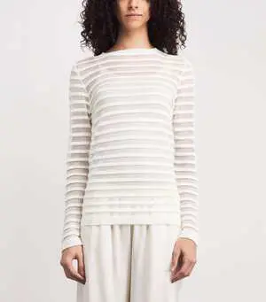Fabiana Filippi Cotton-blend Striped Sweater